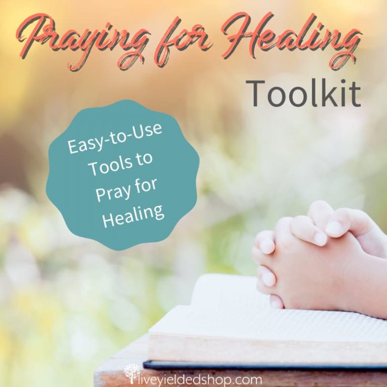 Praying for Healing Devotional Toolkit • Live Yielded Shop